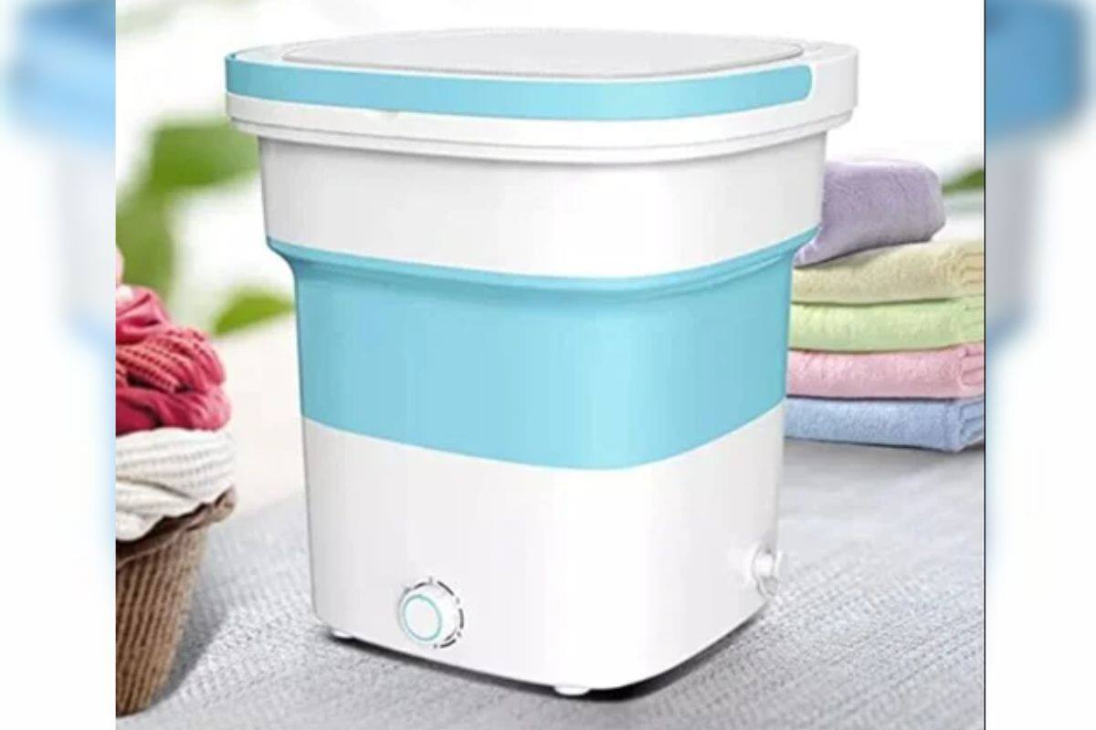 Foldable washing machine: ভাঁজ করে ব‍্যাগে রাখুন ওয়াশিং মেশিন! বেড়াতে ...