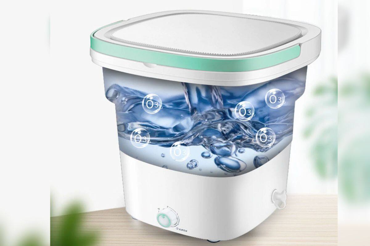 Foldable washing machine: ভাঁজ করে ব‍্যাগে রাখুন ওয়াশিং মেশিন! বেড়াতে ...