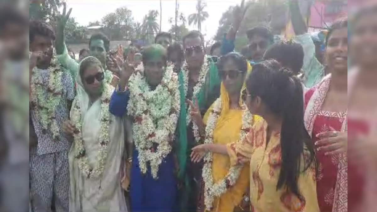TMC leaders and supporters celebrated victory at Budge Budge of last ...