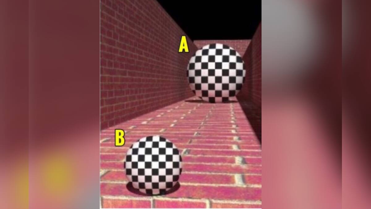Viral Optical Illusion: দূরে একটা, কাছে একটা, বলুন তো কোন বলটা বড়, A ...
