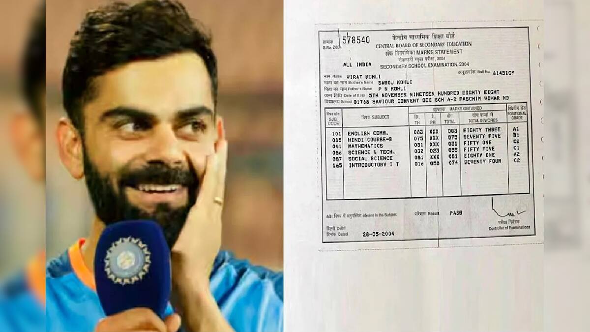 ips officer shares virat kohli class x marksheet, বিরাট কোহলির ক্লাস ...