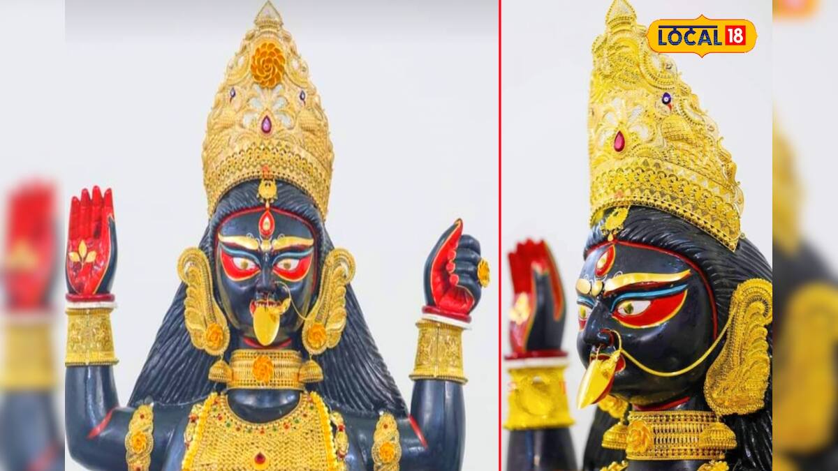 Naihati Boro Maa: ১০০ ভরি সোনার গয়নায় সাজানো নৈহাটির বড় মা’র বিরল ...