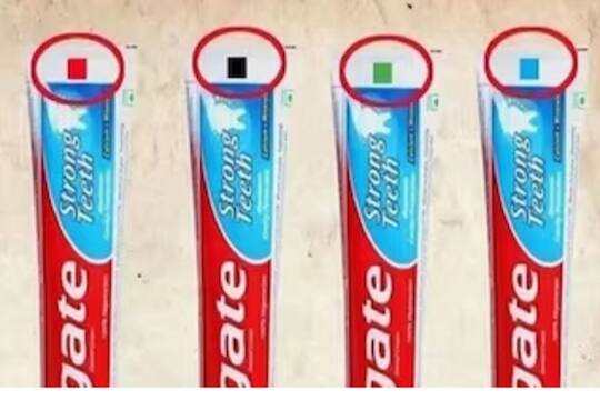 Toothpaste Tube Colour Marks: কেনার আগে খেয়াল রাখুন টুথপেস্ট ঠিক কীরকম ...