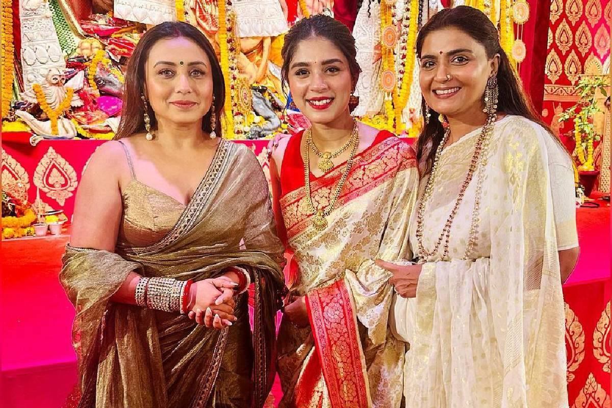 Adrija-Rani in Durga Puja: বাংলা সিরিয়ালের নায়িকা পা রাখলেন রানির পুজোয়, বলি তারকার সঙ্গে ...