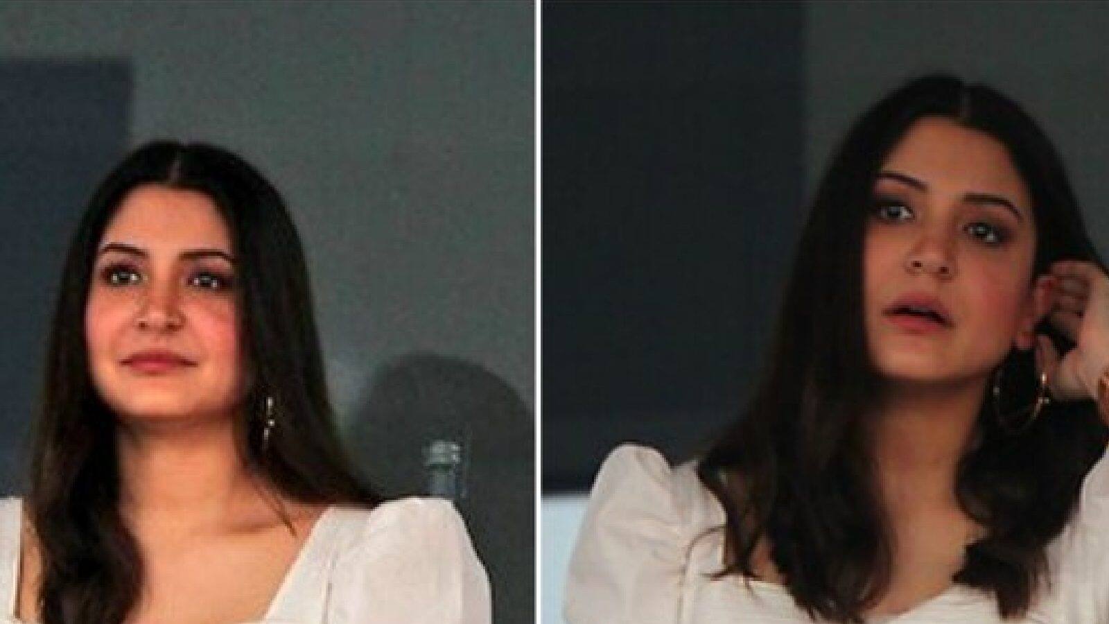 Anushka Sharma baby bump video in ind vs pak match, অনুষ্কা শর্মা মা ...
