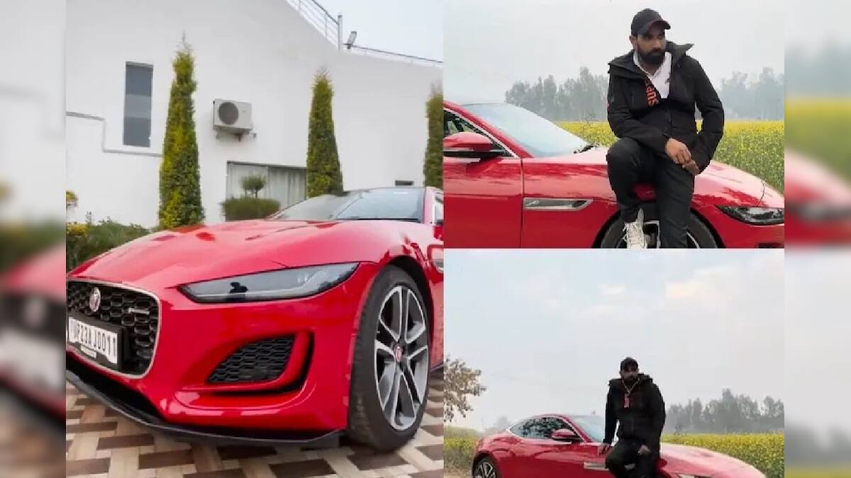 Mohammad Shami have jaguar F type sports car, মহম্মদ শামি জাগুয়ার এফ ...