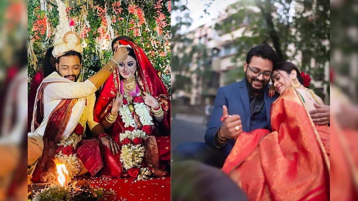 Saurav Das-Darshana Banik Wedding: স্বামীর কাঁধে মাথা রেখে দর্শনা ...