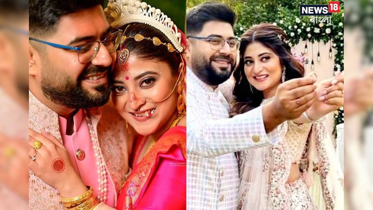 Sandipta Sen Wedding: 'ওঁর সঙ্গে কাঁদতেও ভাললাগে...’, নিজেদের গল্প ভাগ ...