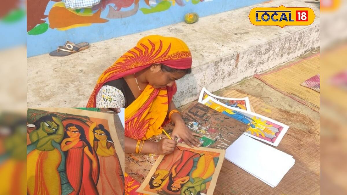 পটে রাম-রাবণ বধ, রাম মন্দির উদ্বোধনের আগে উন্মাদনা পিংলায় |Pot artists ...