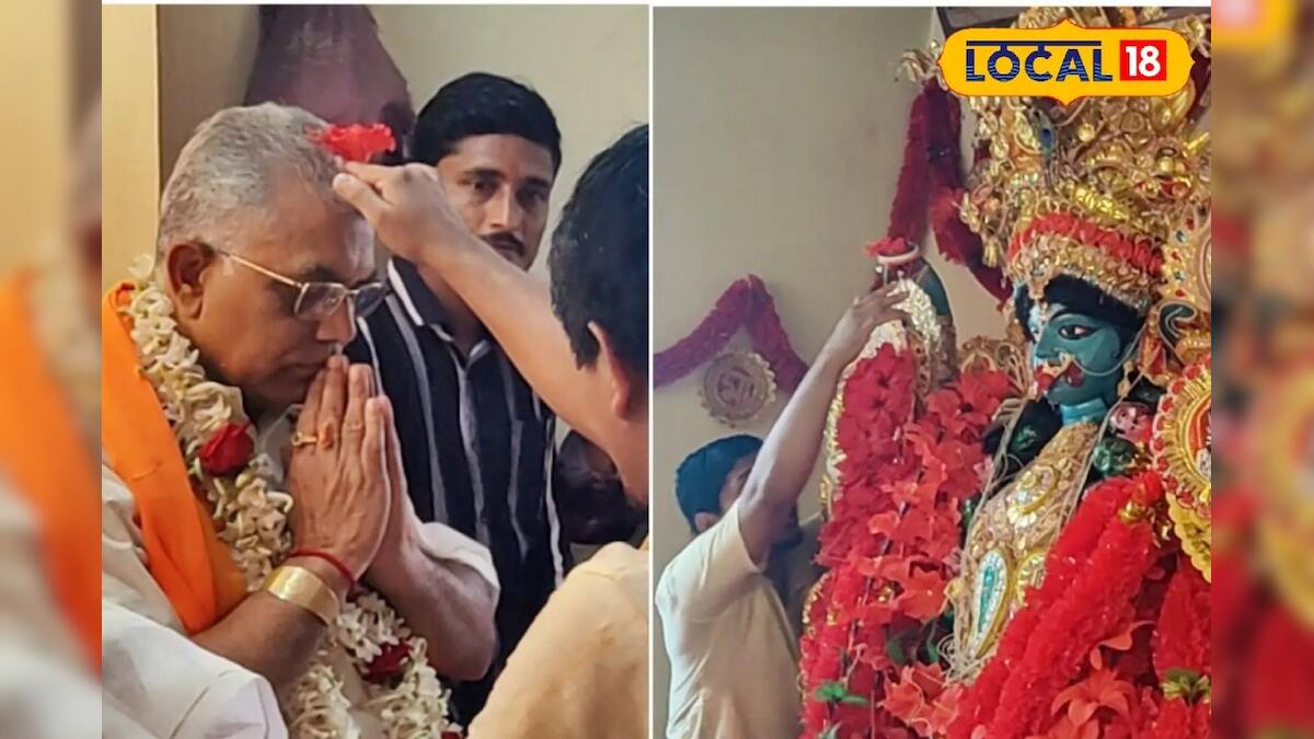 After 108 temples Sarvamangala temple Dilip Ghosh worshipped at Gaur ...