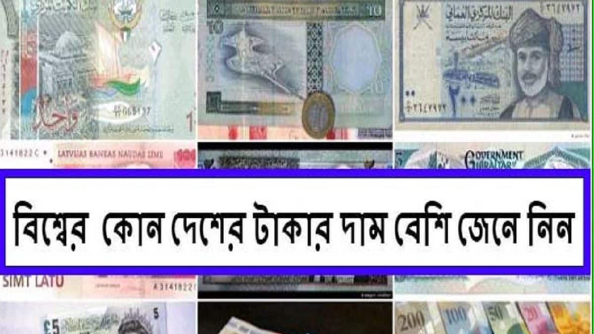 Currency Rate ডলারের থেকেও শক্তিশালী, টাকার দাম নামমাত্র! বিশ্বের ...