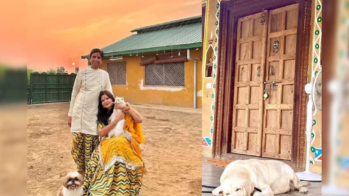 Kumar Vishwas Home: বালি-সিমেন্ট নয়, গোবর-আমলা-চুন দিয়ে বাড়ি ...