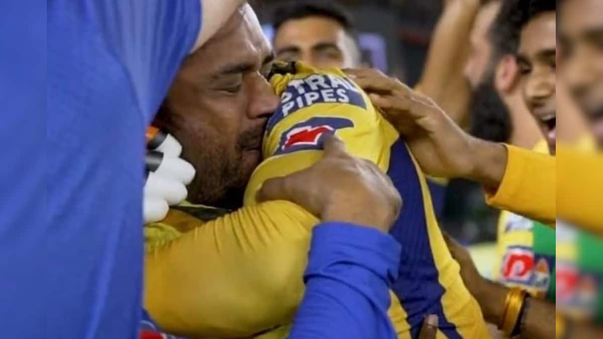 ms dhoni crying after played match vs rajasthan royals in ipl 2024 at ...