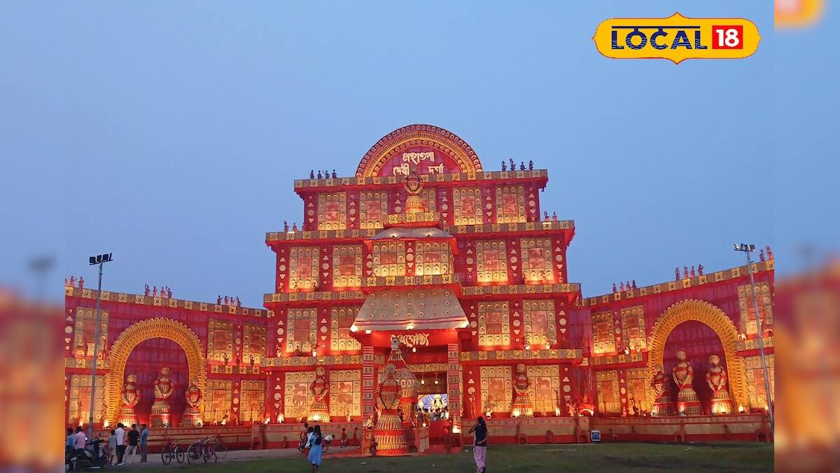 Durga Puja 2024 Mahatapa Devi Durga Theme is very attractive at howrah ...