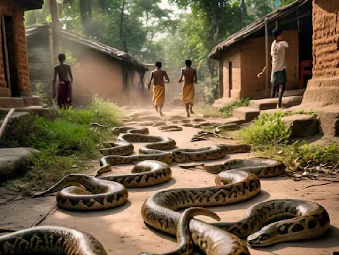 Snake: চারদিকে 'হিসহিস'...পা ফেললেই ছোবল! মানুষ পালাচ্ছে, সাপেদেরই হয়ে ...