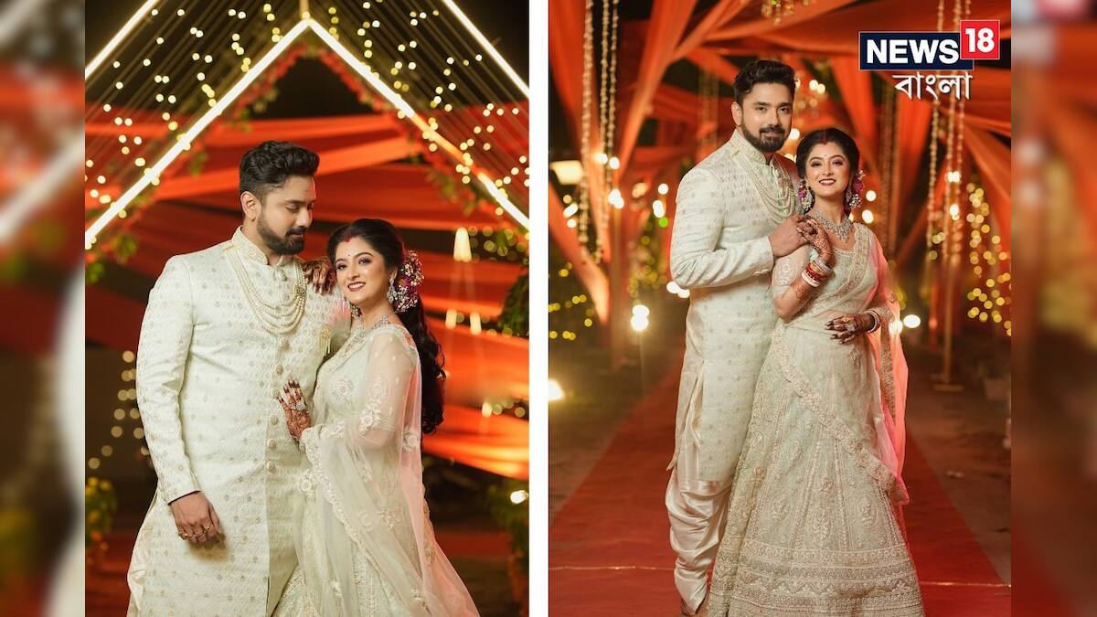 Rubel-Sweta Reception: প্রেমের জোয়ারে রুবেল শ্বেতা! রিসেপশনের বরের ...
