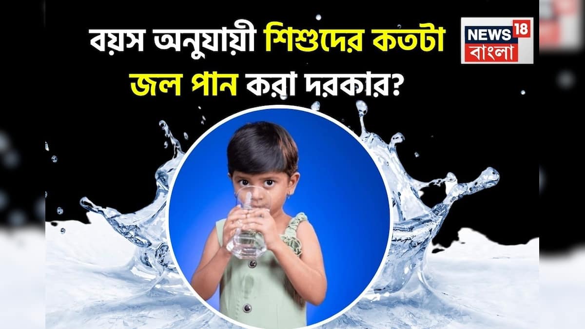 Child Age wise Water Drinking Chart What is the correct amount of water ...