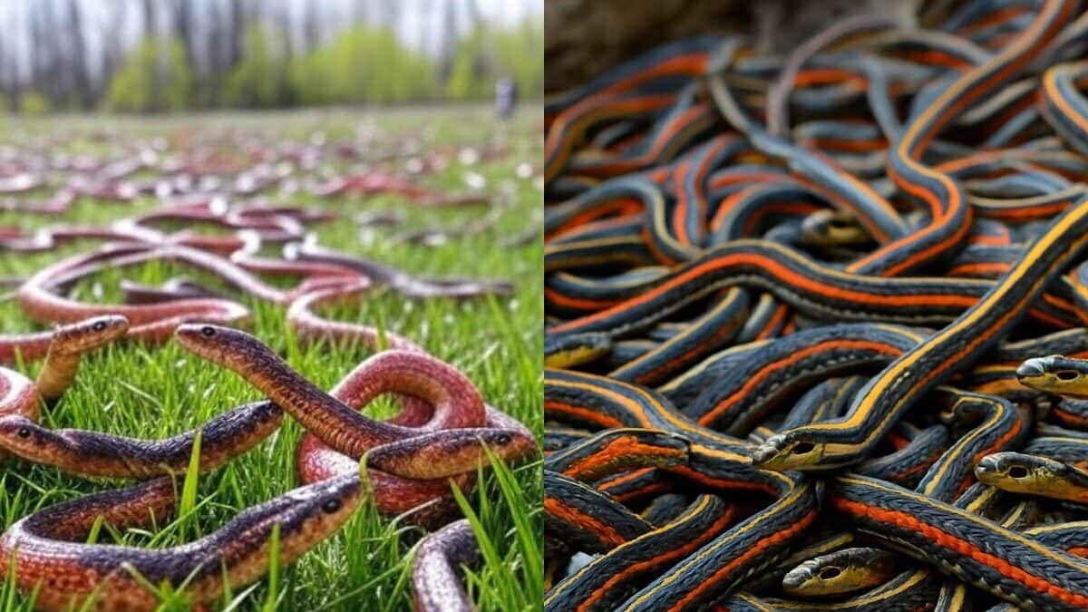 Snake সাপের 'হানিমুন স্পট', মিলনের জন্য প্রতি বছর আসে ৭৫ হাজার সাপ ...