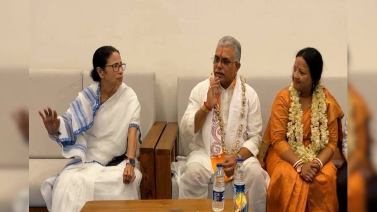 Digha Jagannath Temple: দিঘায় জগন্নাথ দর্শনের পর মমতার পাশে সস্ত্রীক দিলীপ! দেখুন ভিডিও Digha ...