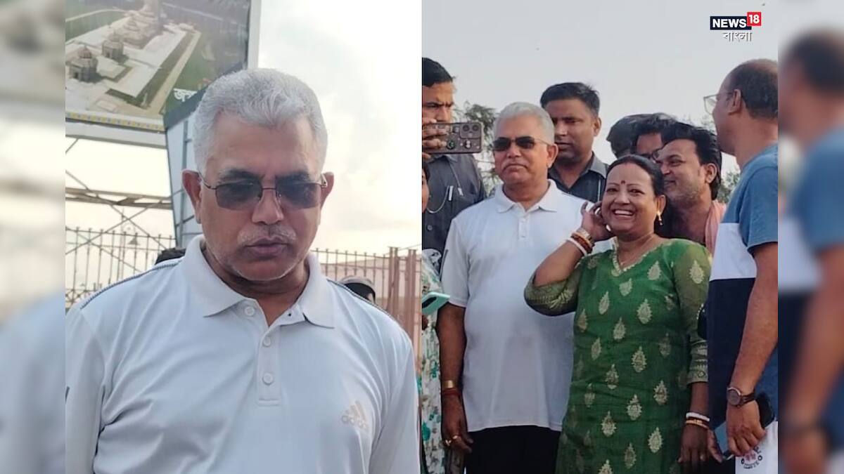 Dilip Ghosh at Digha Jagannath Temple: Dilip Ghosh at Digha Jagannath Temple: ‘আজকে যারা হম্বি ...