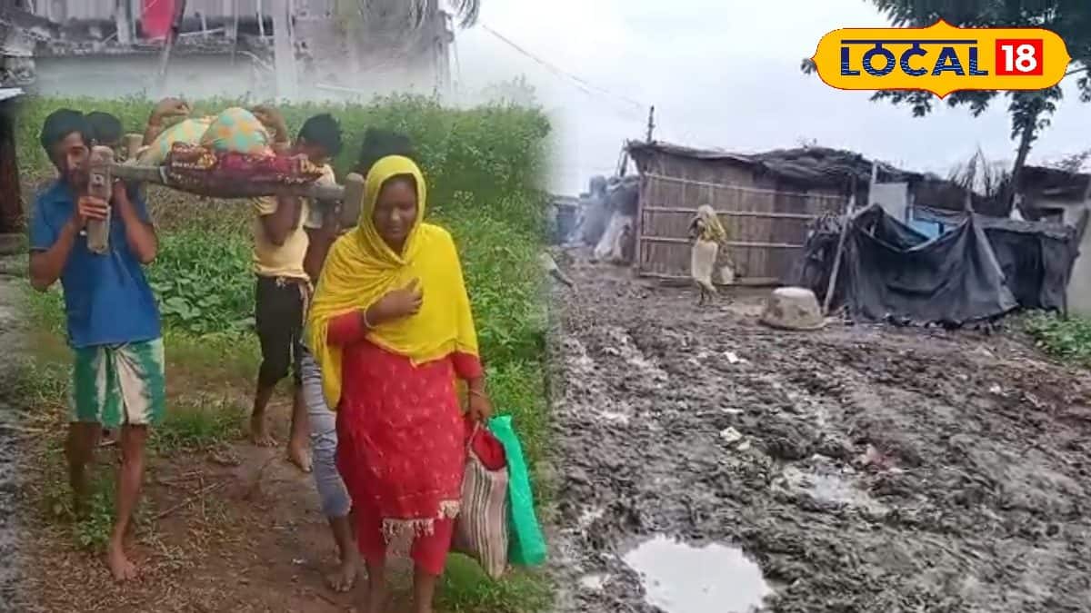 Viral Video: রাস্তার অবস্থা বেহাল! খাটিয়ায় চড়ে হাসপাতালে ...
