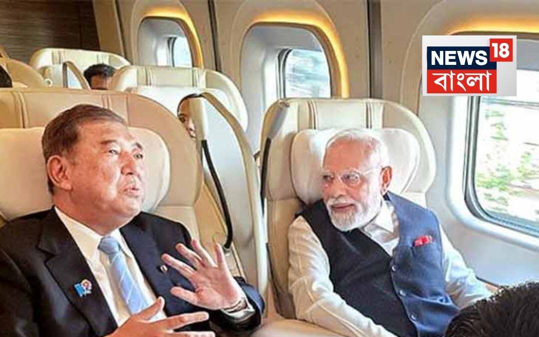 Narendra Modi in Japan | জাপানে বুলেট ট্রেনে সফর মোদির