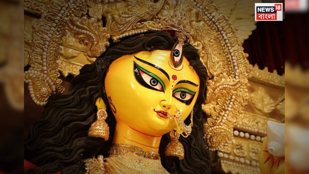 রাজনন্দিনী মা দুর্গা! বাংলার রাজপরিবারের ঐতিহ্য ঘিরে তৈরি মণ্ডপ, মায়ের ...