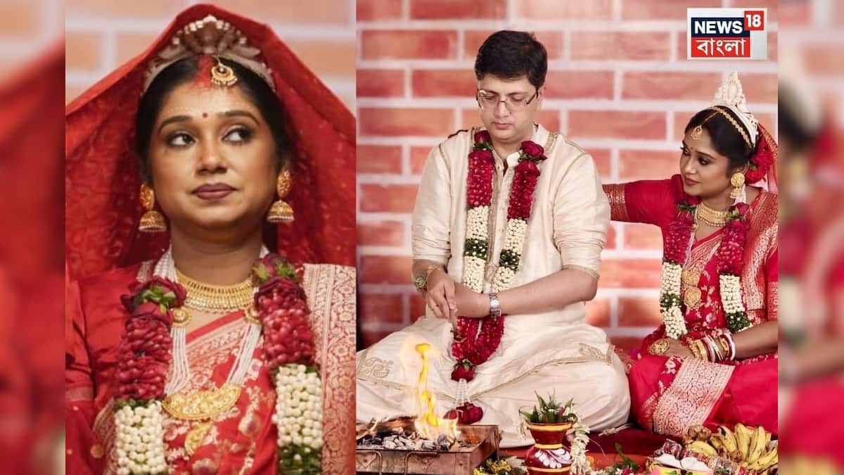 Antara Mitra Wedding Photo: টুকটুকে লাল বেনারসিতে অন্তরা মিত্র, 'কিশোরী ...