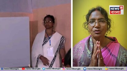 Panihati BJP Candidate Ratna Debnath ভোট দিলেন পানিহাটির বিজেপি ...
