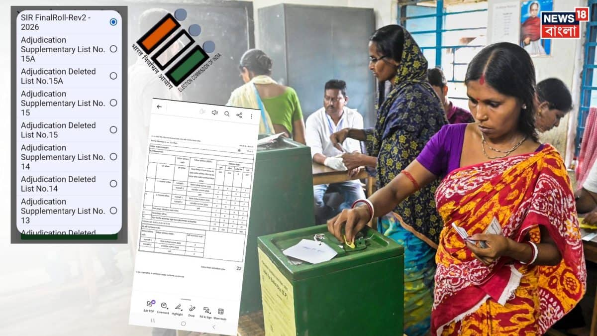 SIR final voter list West Bengal, booth wise voter list 2026: SIR পর্ব ...