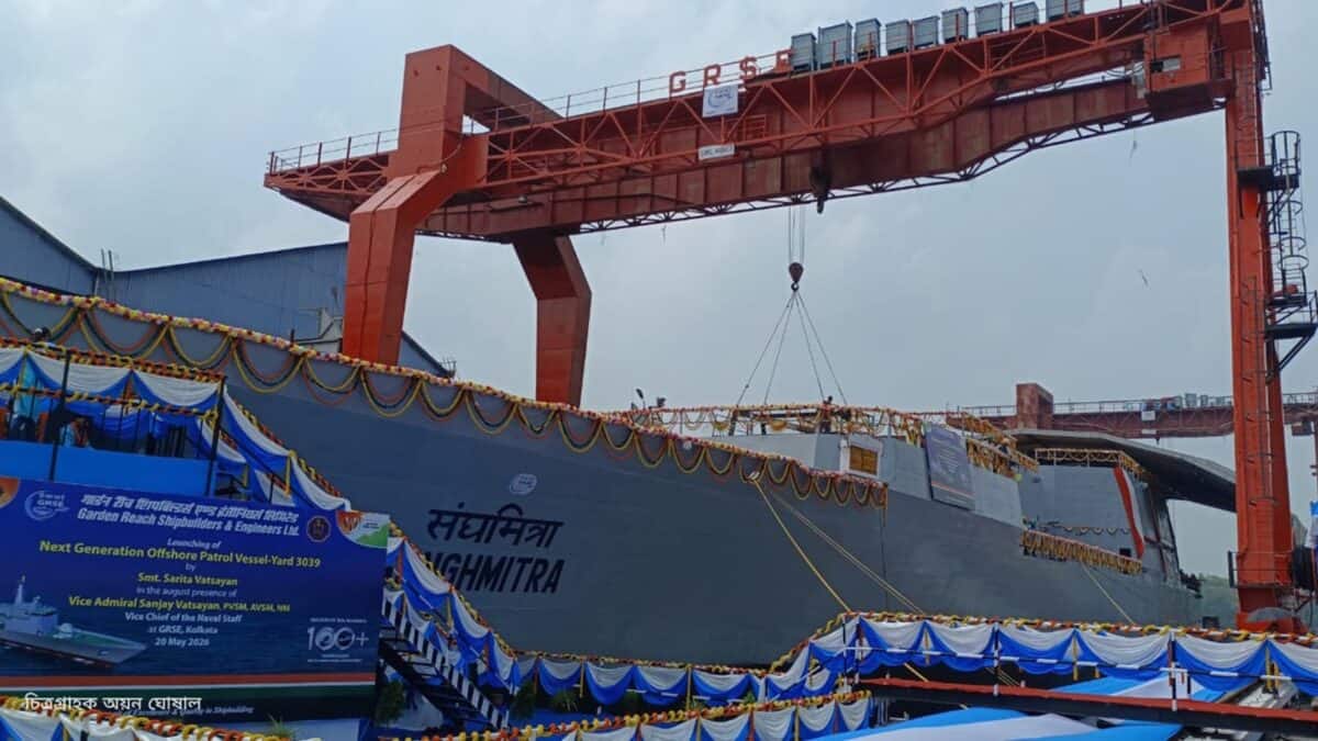 সমুদ্রে নজরদারি জোরদার, গার্ডেনরিচে লঞ্চ হল ‘নিউ জেনারেশন’ যুদ্ধজাহাজের ...