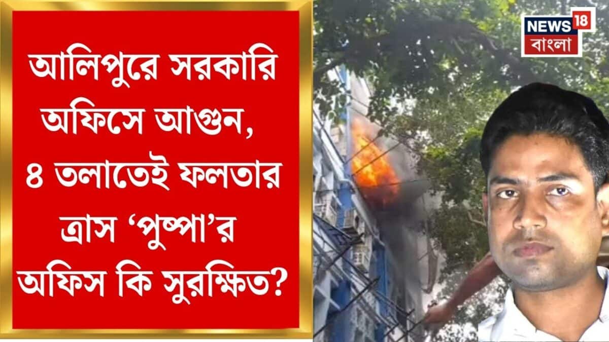 Aliipore Fire News | দাউ দাউ করে জ্বলছে দঃ ২৪ পরগনা জেলা পরিষদের অফিস ...