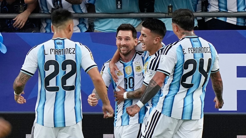 Lionel Messi Scores Magical Goal Argentina 1-0 Lead In First Half ...