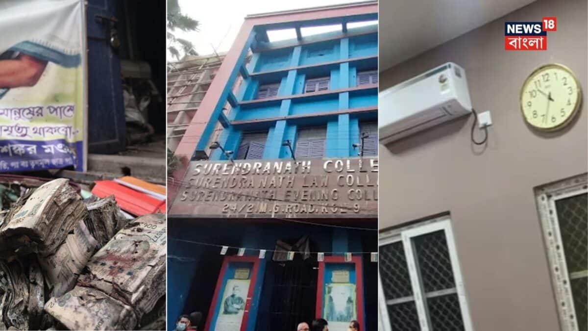 Surendranath College: দুটো সুটকেস নীল এবং মেরুন রঙের, সঙ্গে সিল করা খাম ...