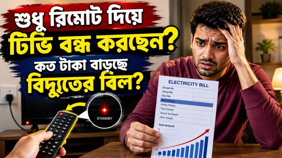 Electricity Bill: রিমোট দিয়ে টিভি বন্ধ করছেন? সুইচ অফ করছেন না! কত ...