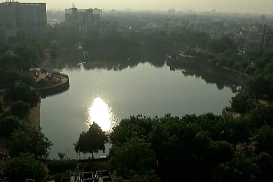 Ahmedabad Vastrapur lake filled with Narmada water News18 Gujarati