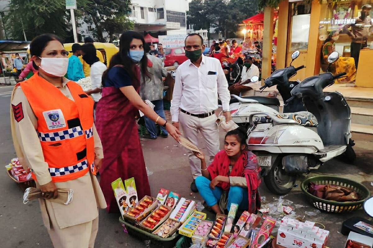 Diwali was celebrated in a unique way by the police and HDFI during the ...