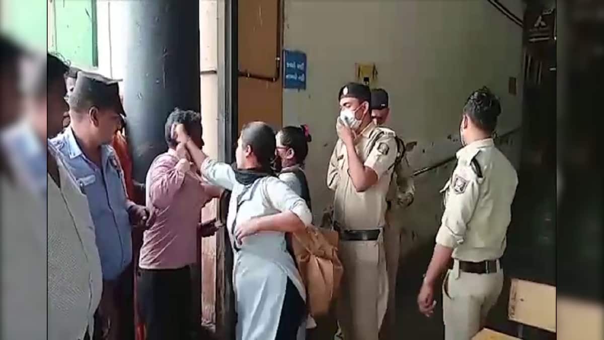 smimer hospital surat female security guard Illegal behavior video ...