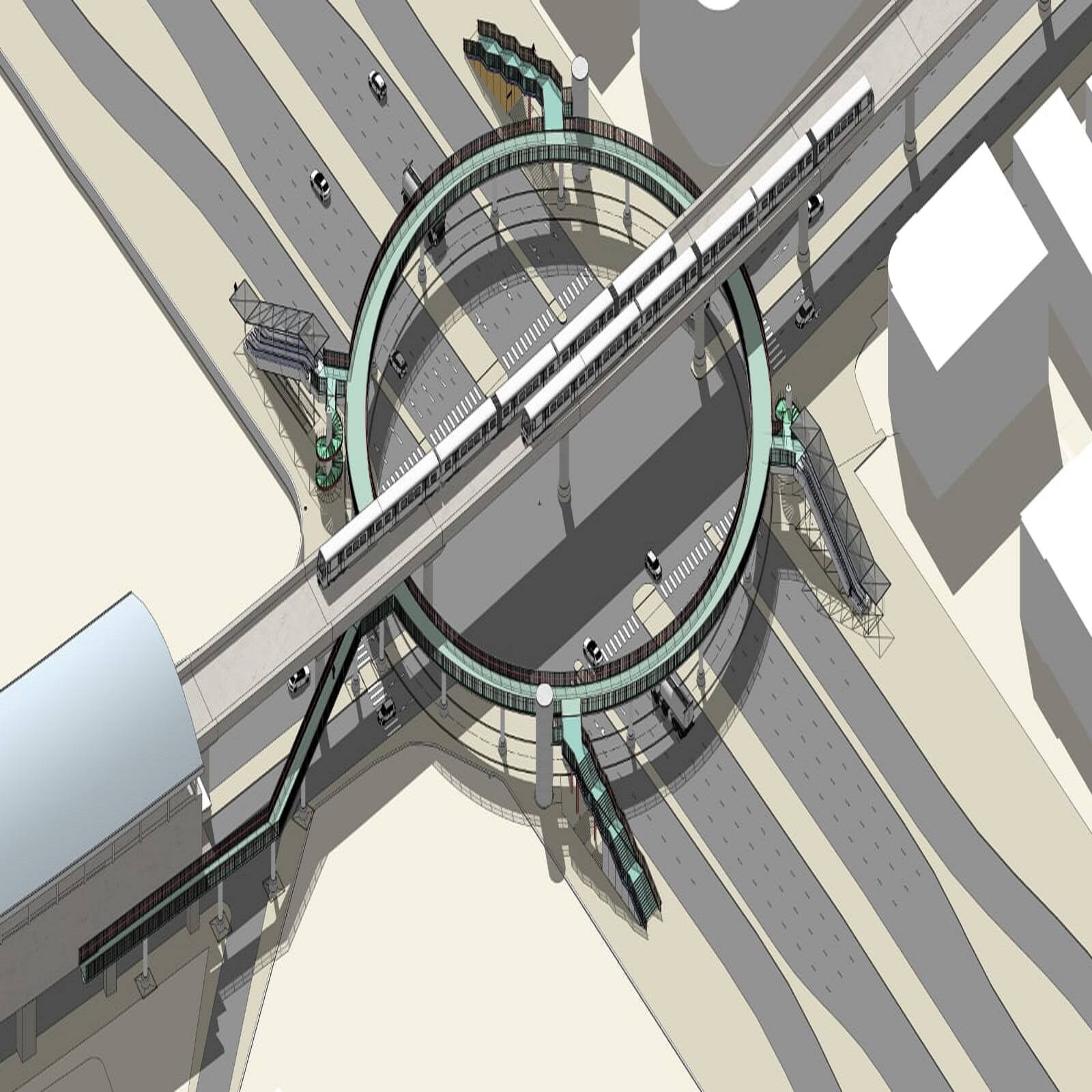 અમદાવાદ : વસ્ત્રાલ રિંગરોડ ચાર રસ્તા પર ખાસ વર્તુળ આકારનો ડિઝાઇન ફુટ ...