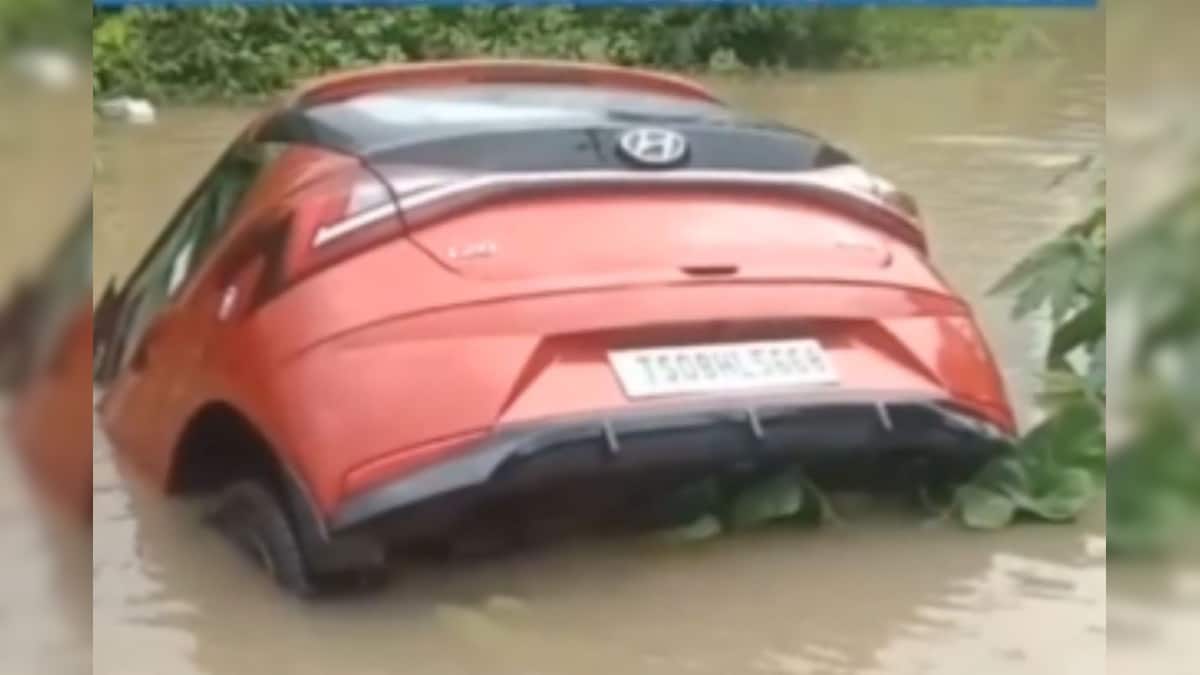 વલસાડ: મહિલા પાણીમાંથી કાર પસાર કરવા જતાં ખાડામાં ખાબકી; હાલર તળાવ ...