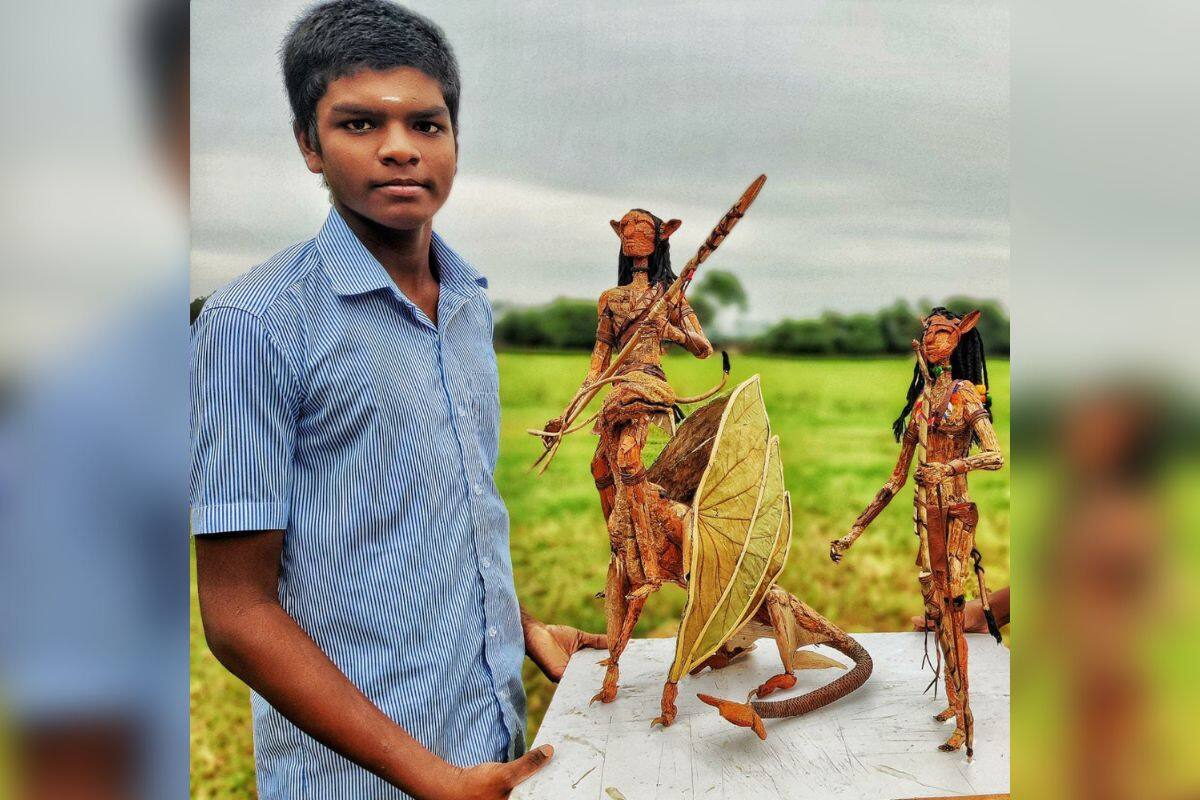 તસવીરોમાં જુઓ વિદ્યાર્થીઓએ વૃક્ષના વેસ્ટમાંથી બનાવેલા ‘અવતાર-2’ મૂવીના ...