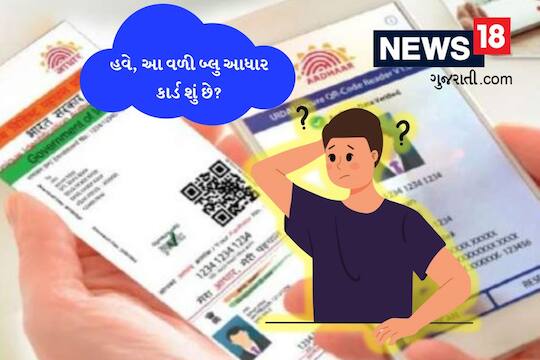 આ બ્લુ આધાર કાર્ડ વળી શું છે? તમારા આધાર કાર્ડથી અલગ તેમાં શું હોય ...