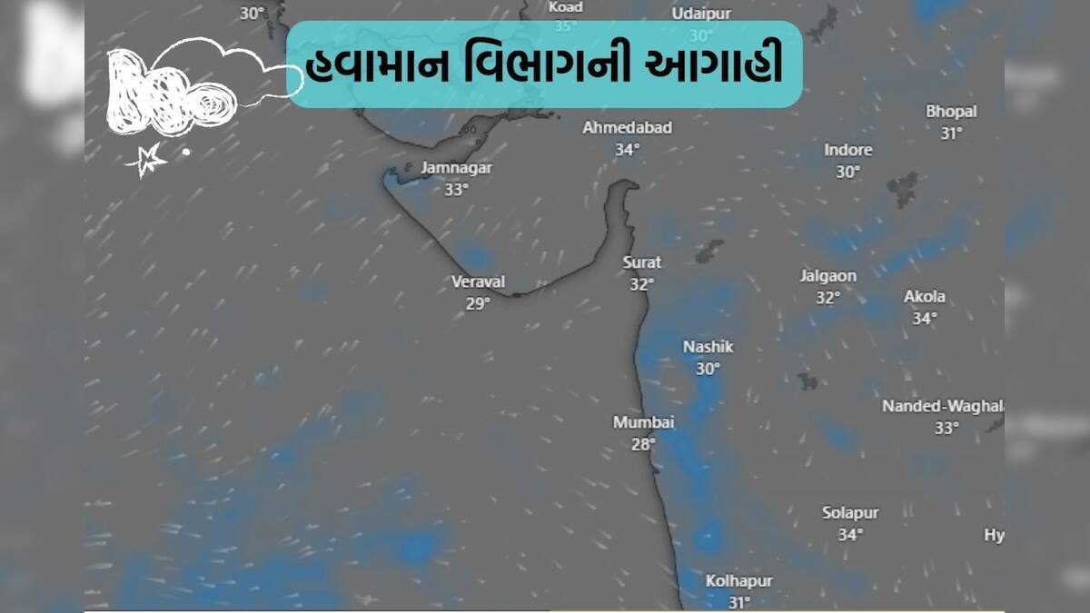 સાત દિવસ ગુજરાતનું વાતાવરણ કેવું રહેશે? જાણો હવામાન વિભાગની આગાહી