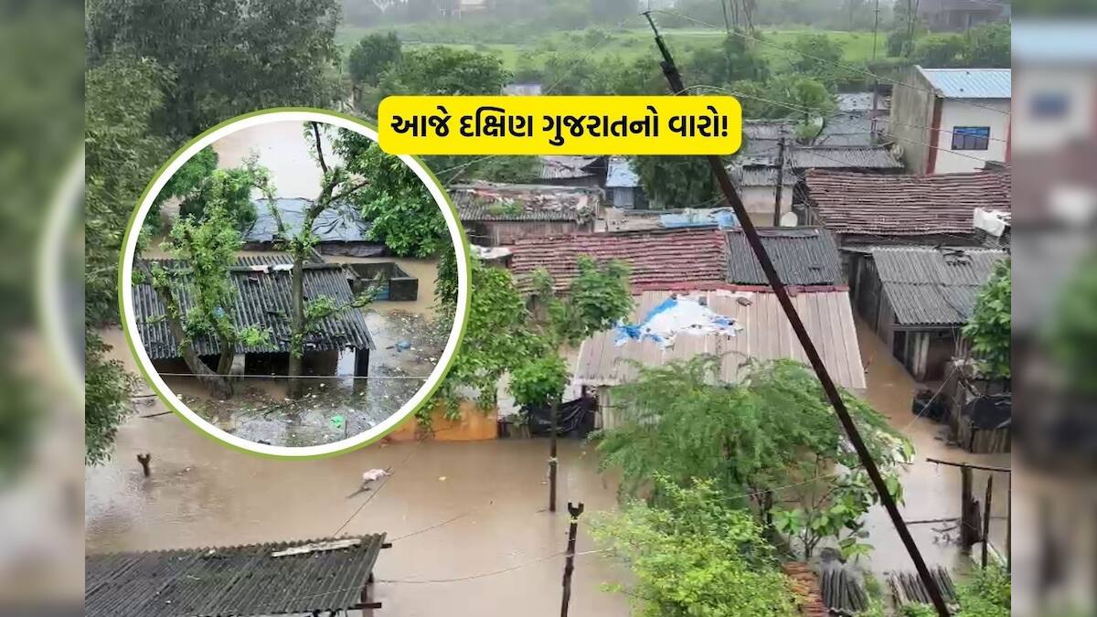 સુરત બારડોલી ભારે વરસાદને કારણે ખાડીના પાણી ભરાયા - Surat bardoli heavy rain disrupts ...
