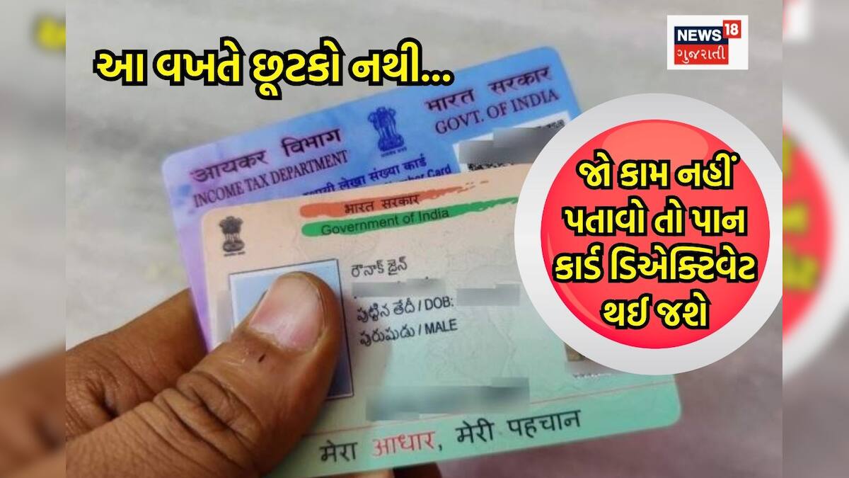 તમારું પાન કાર્ડ થઈ જશે કેન્સલ! જલ્દી પતાવી લો આ કામ, સરકારે આપી છેલ્લી ...