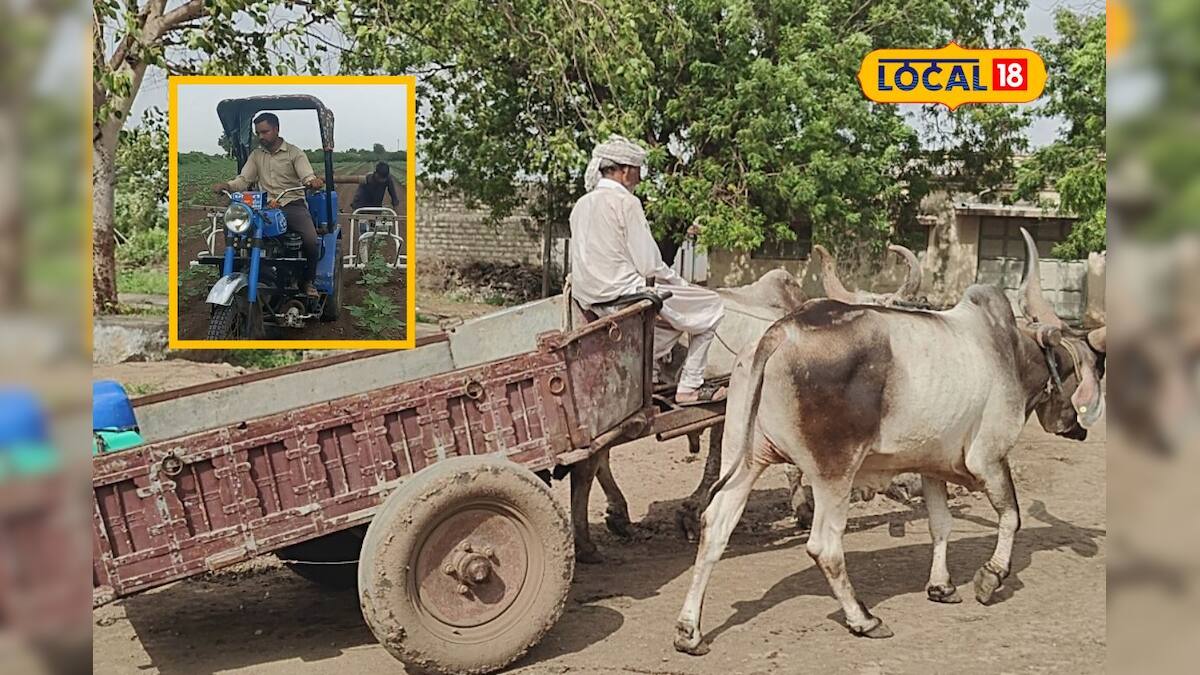 Sajiyavdar from bullock carts to tractors modern farming shift | અમરેલી - News18 ગુજરાતી