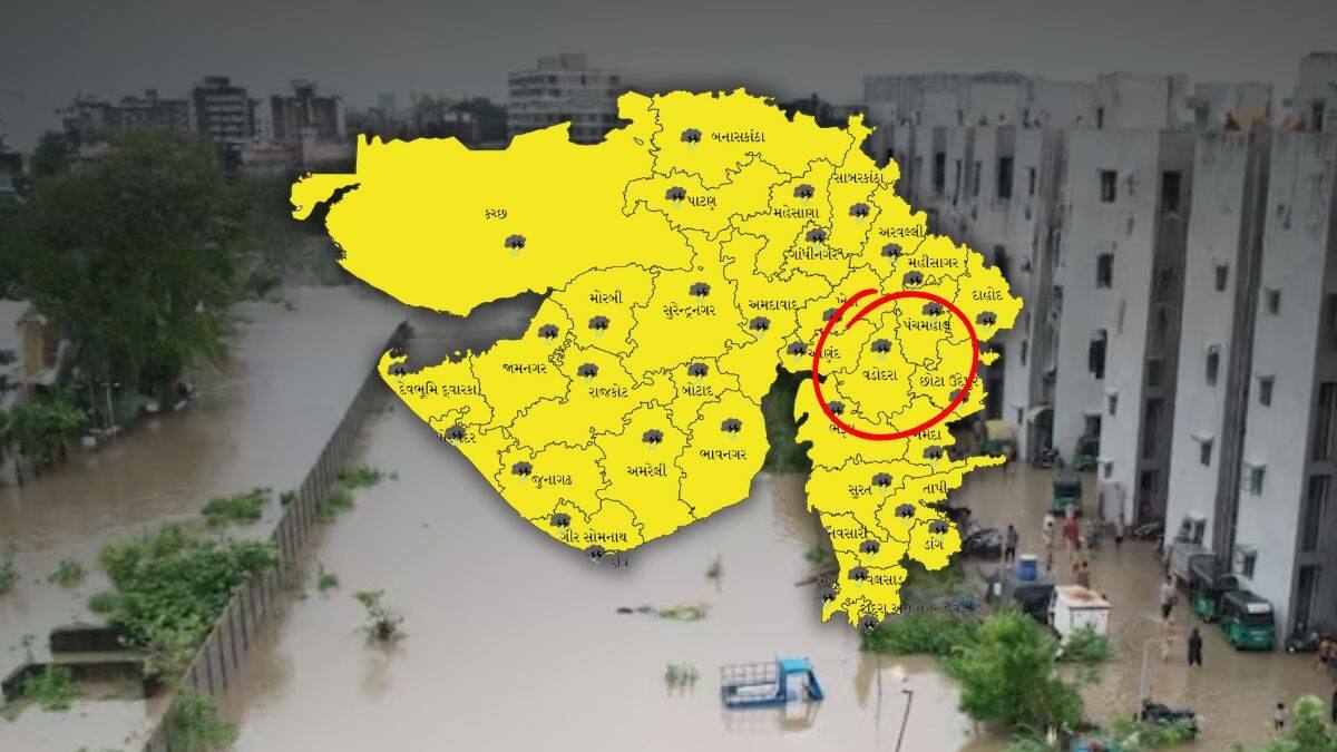 વડોદરામાં આભ ફાટવાનું કારણ શું? એક જ દિવસમાં એક મહિનાનો વરસાદ ...