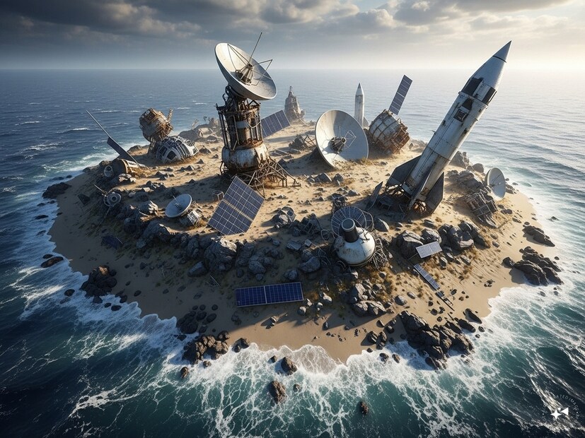 આ છે દરિયાથી ઘેરાયેલું અવકાશ કબ્રસ્તાન, જ્યાં માણસોનો કોઈ અતોપતો નથી ...