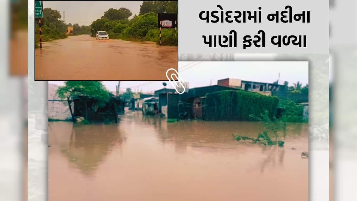 વડોદરામાં નદીના પાણી ઘૂસ્યા, ઉપરવાસમાં વધુ વરસાદને પગલે પૂર - Dhadhar ...