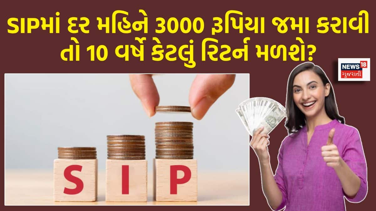3000 રૂપિયાની SIPથી 10 વર્ષે કેટલું રિટર્ન મળશે? અહીં સમજી લો આખી ગણતરી ...